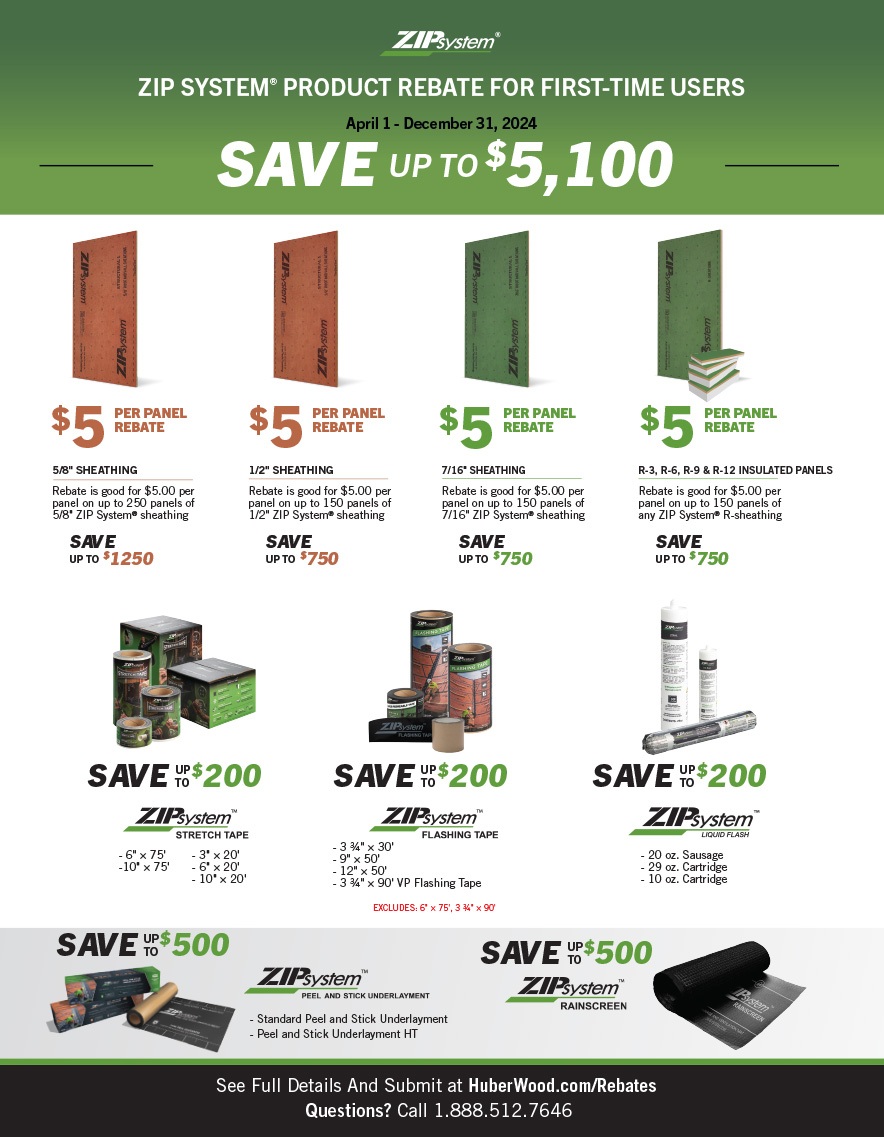 Rebates | Huber Engineered Woods